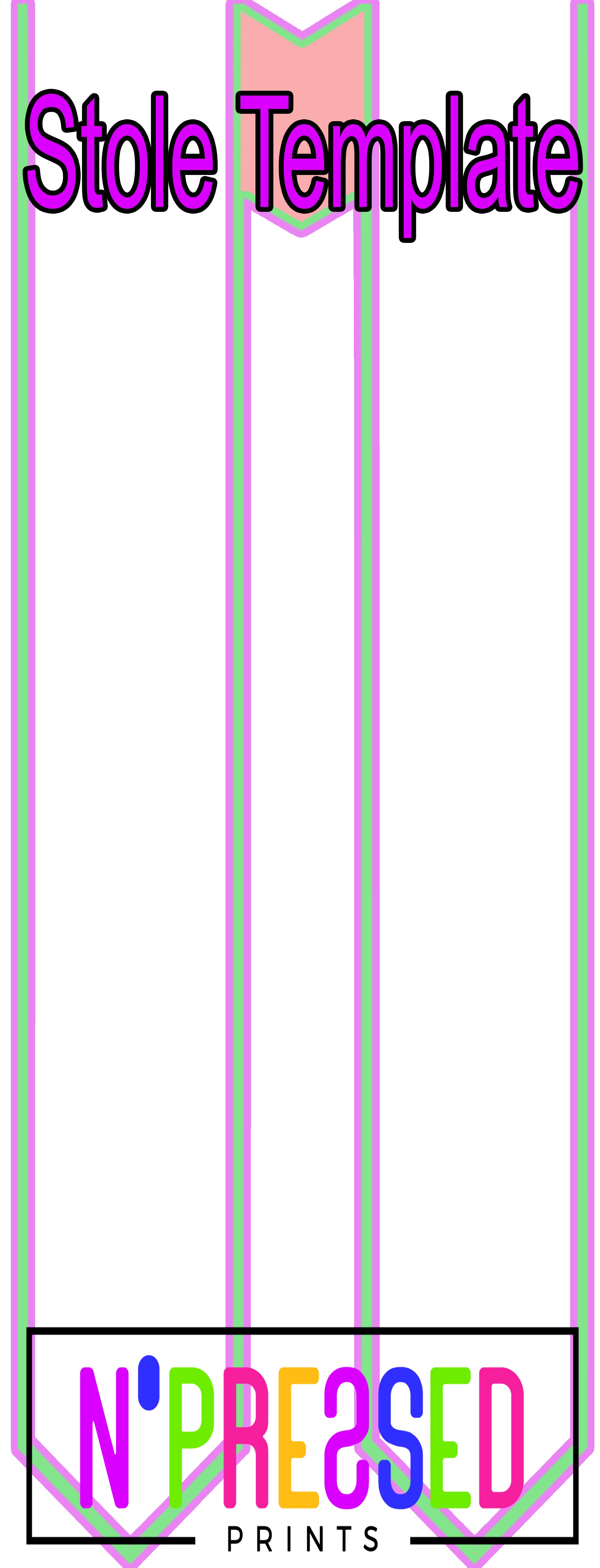Stole Template 13x34 – NPressed Prints